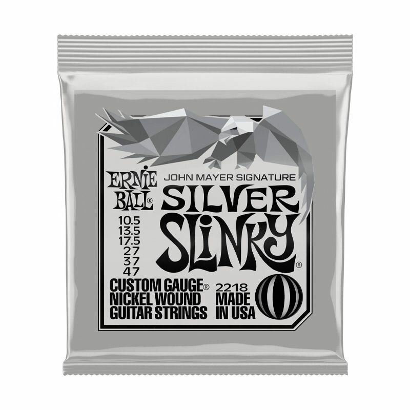 Ernie Ball 10.5-47 John Mayer Silver Slinky Nickel Wound 2218
