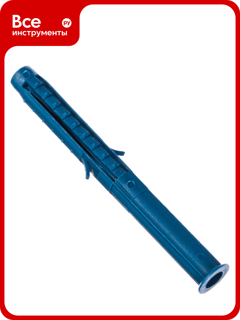 Распорный дюбель Чапай 8х80 шипы+усы, полипропилен 50шт - коробка Tech-Krep 111472, черный