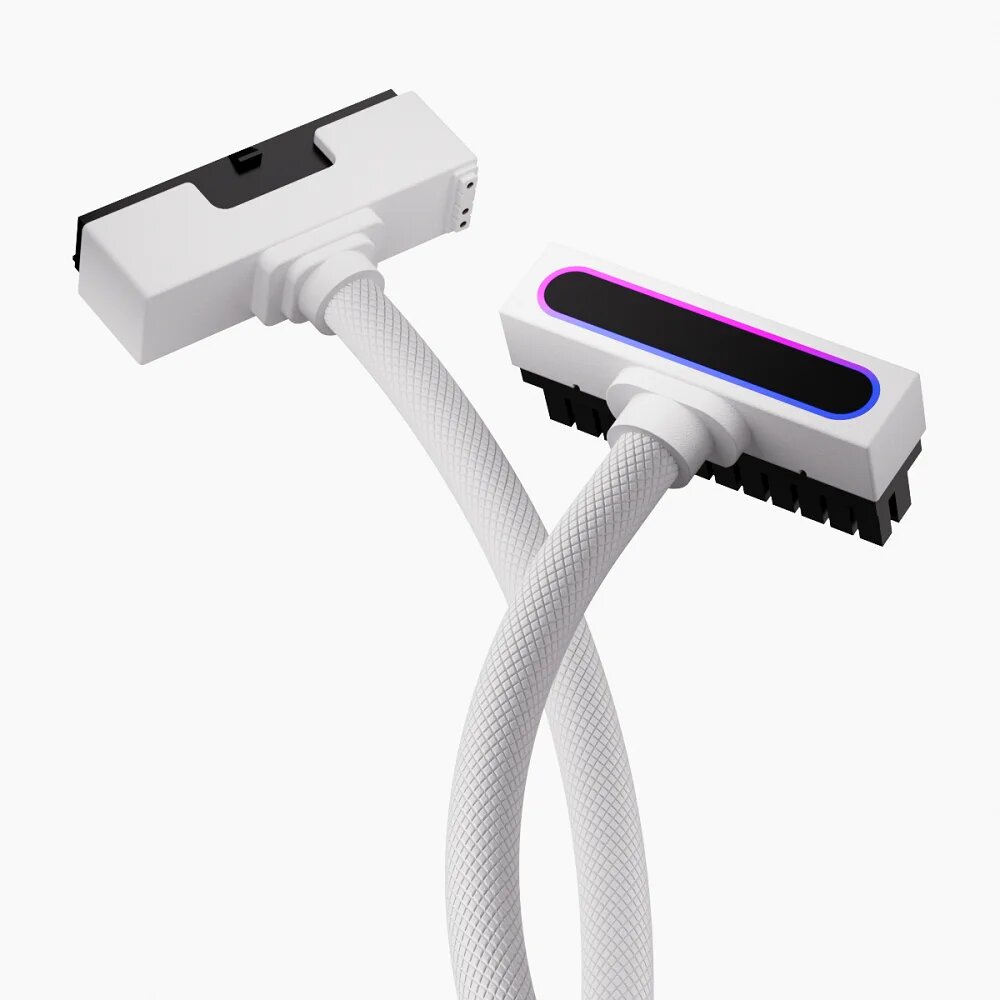 AIJS кабель питания для материнской платы 24pin ARGB 18AWG 24-White