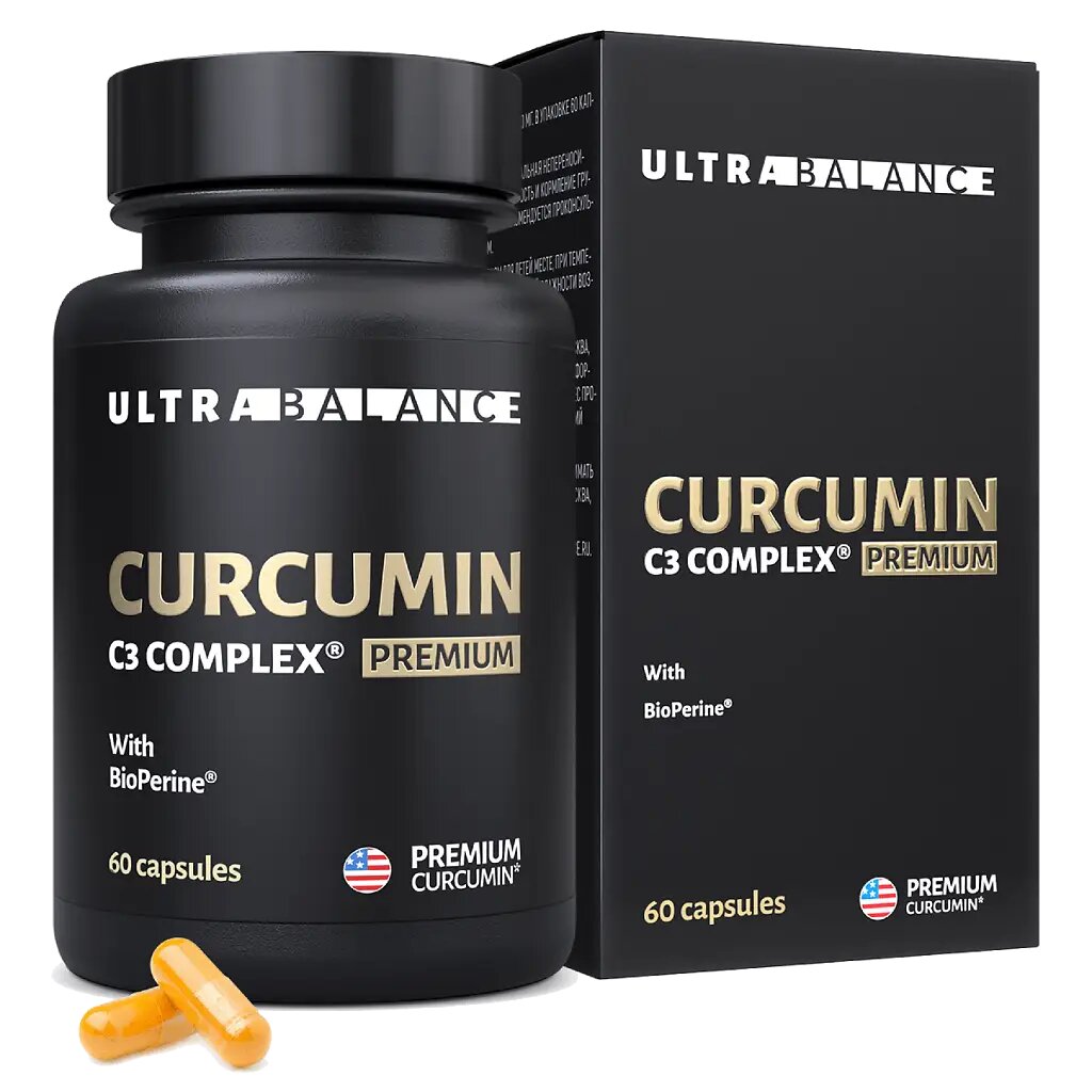 Куркумин C3 Комплекс Премиум UltraBalance Curcumin C3 Complex Premium капсулы по 300 мг 60 шт