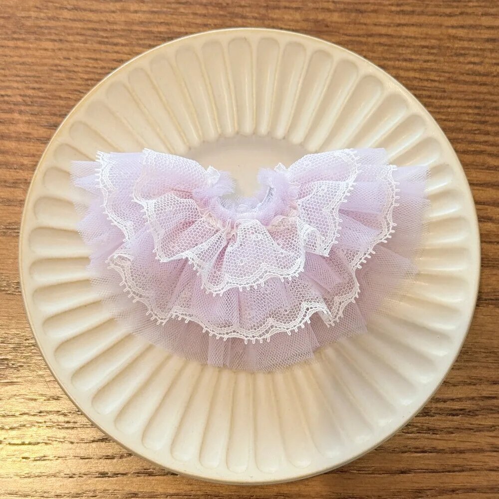 Кукольная кружевная юбка для кукол 10-17 см Purple