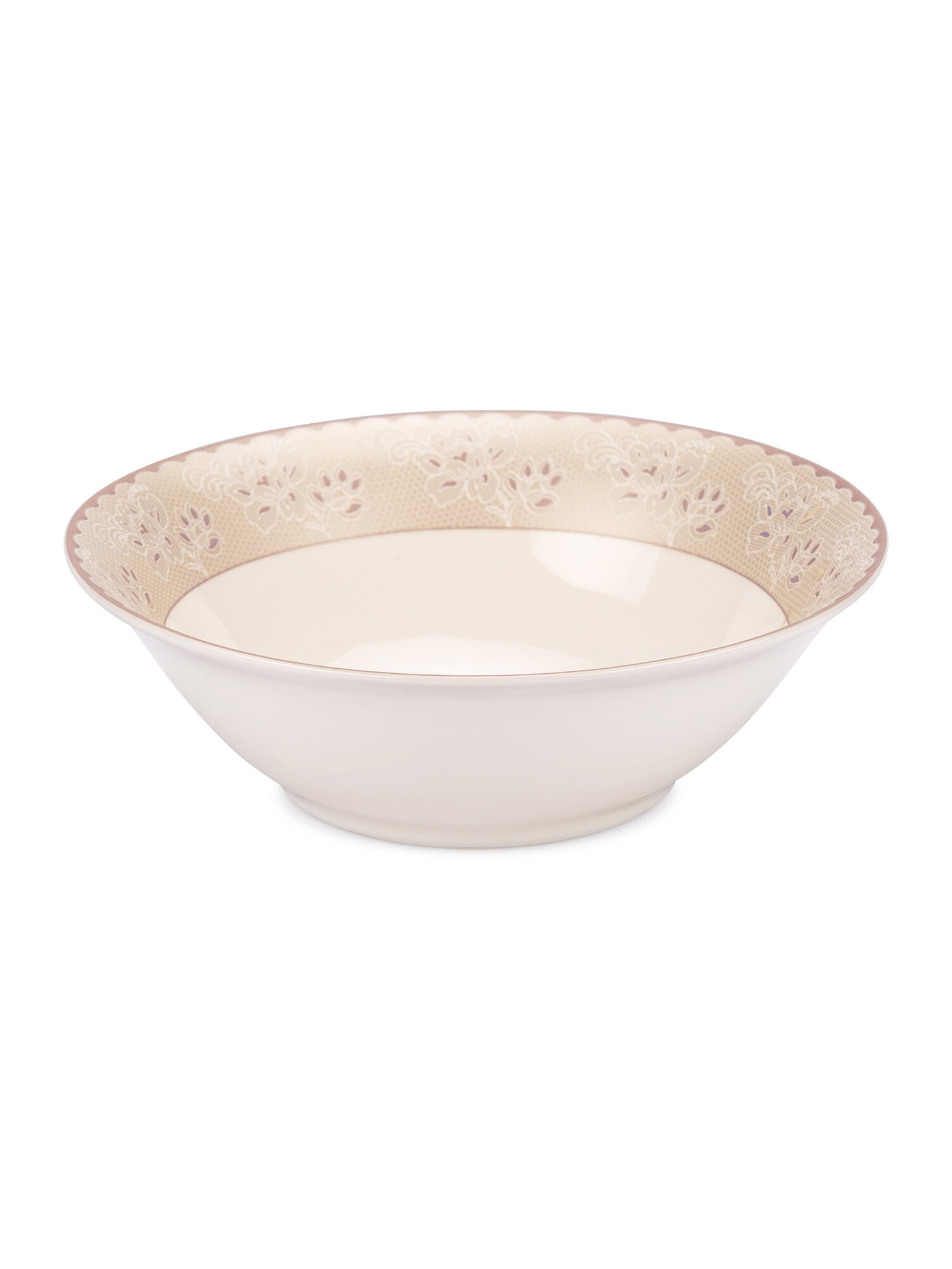 Салатник Fioretta Sweet Laces, 14 см, фарфоровый, белый, 1 шт.