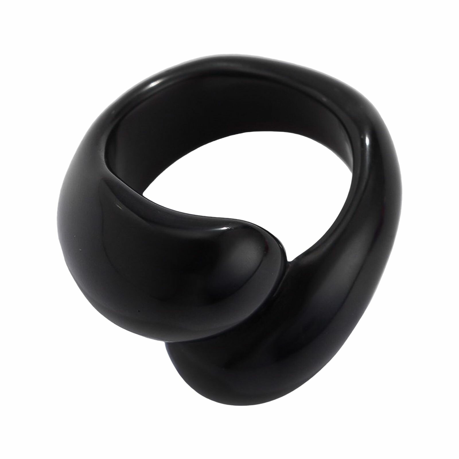 Яркие кольца с крупными каплями воды для женщин