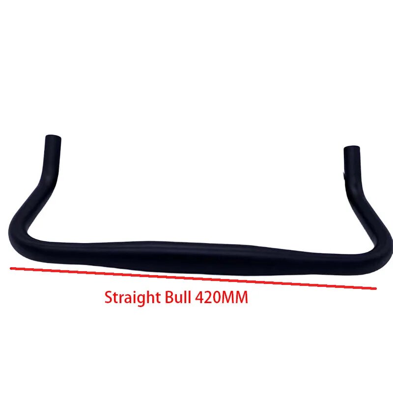 Aero Bullhorn Руль черный алюминий 420x31.8x22.2 Straight Bull 420MM