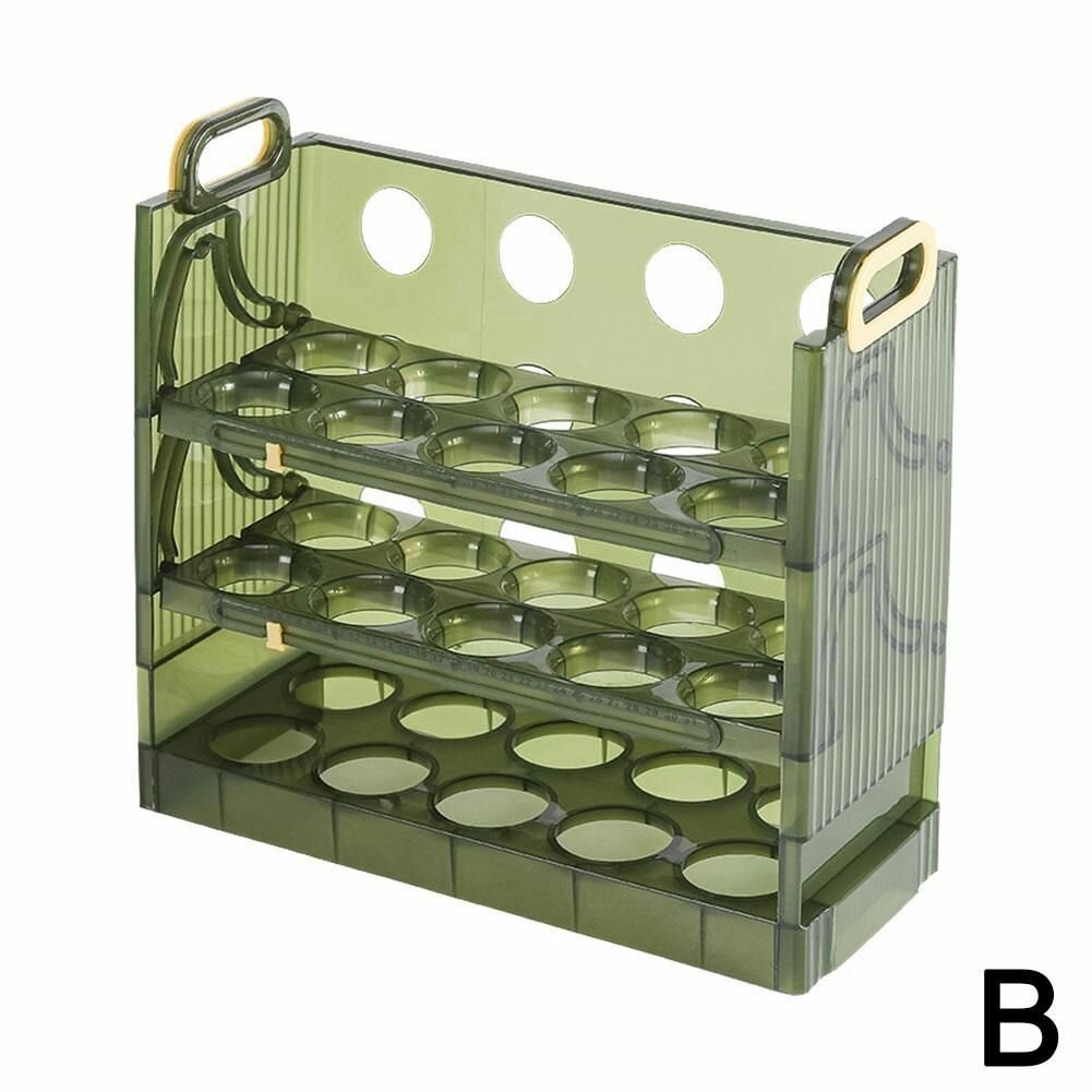 Контейнер для хранения яиц в холодильнике. Зеленый Органайзер подставка для яиц в холодильник