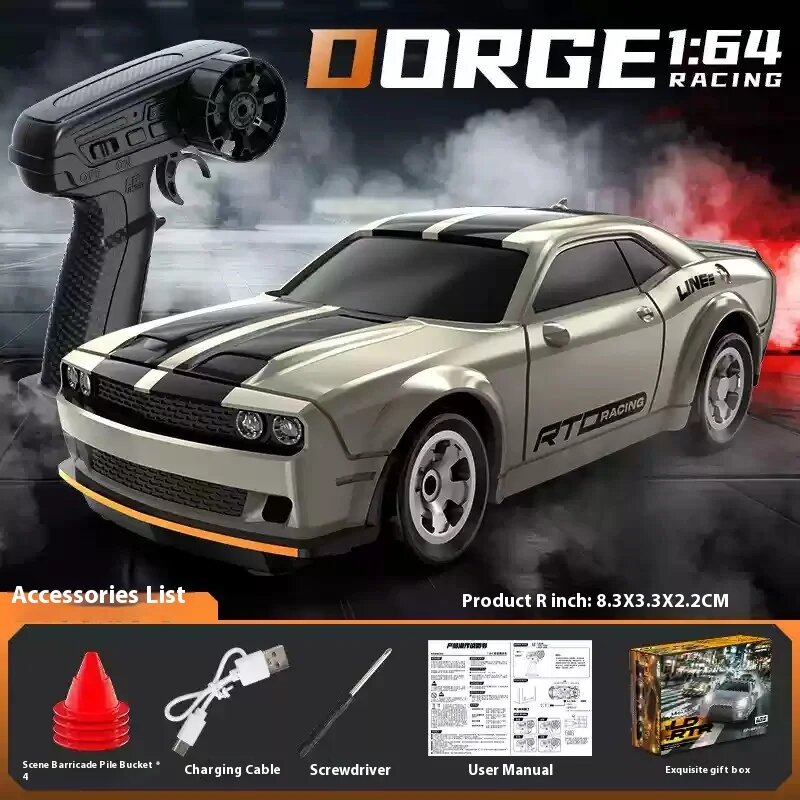 Радиоуправляемая машинка 1/64 масштаба TOP RC Silvery