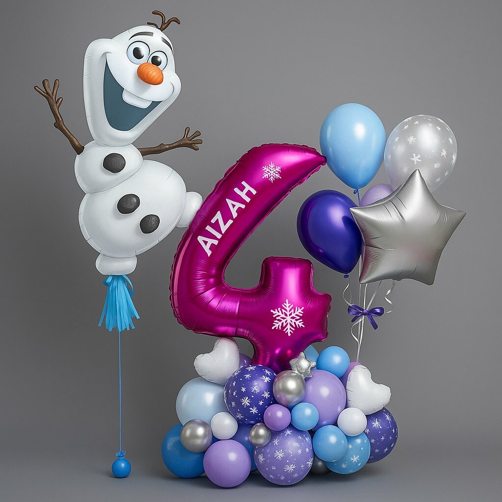 Композиция из шаров "Олаф"