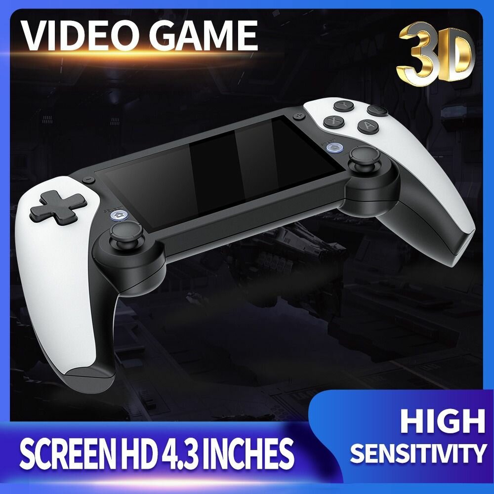 Портативный игровой плеер M25 Portable Retro Gaming с экраном 4,3 дюйма 64G 128G опционально с играми для PS1 PSP