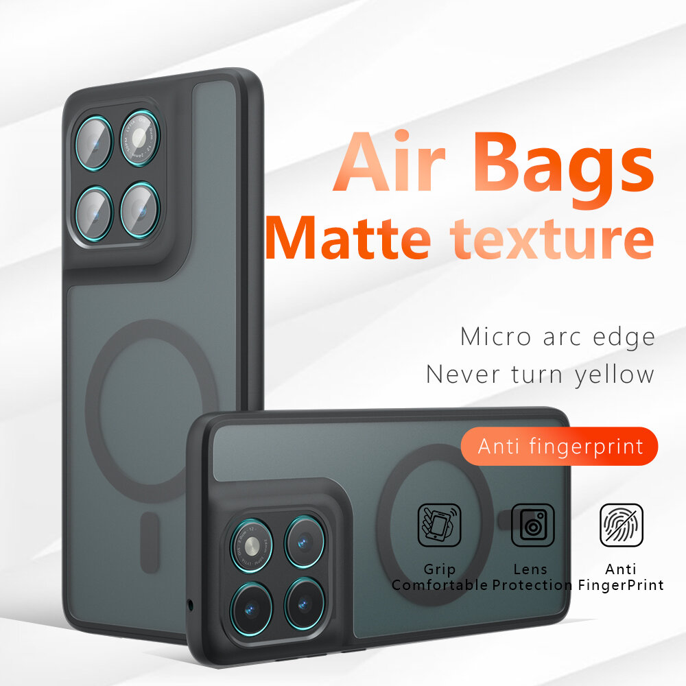 Подходит для Moto Edge 50 Pro / Motorola Edge 50 Pro Чехол для смартфона, подставка, полупрозрачный,360° Полная защита, накладка, поликарбонат (PC), MagSafe, защита камеры, ударопрочный, усиленные углы