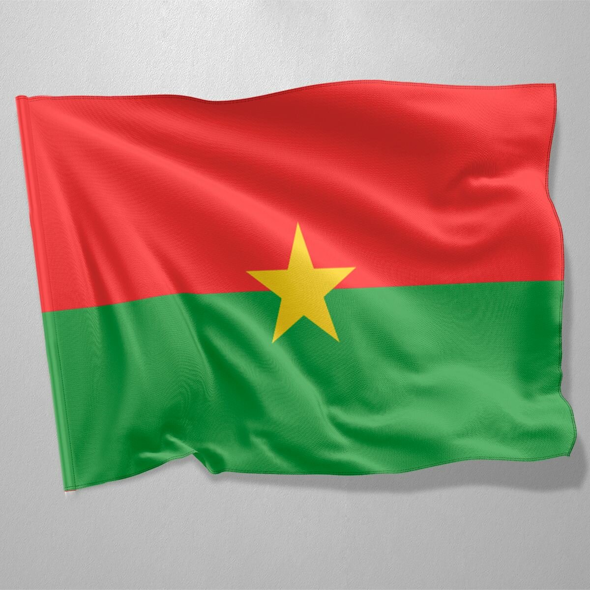 Флаг Буркина-Фасо / 90x135 см.