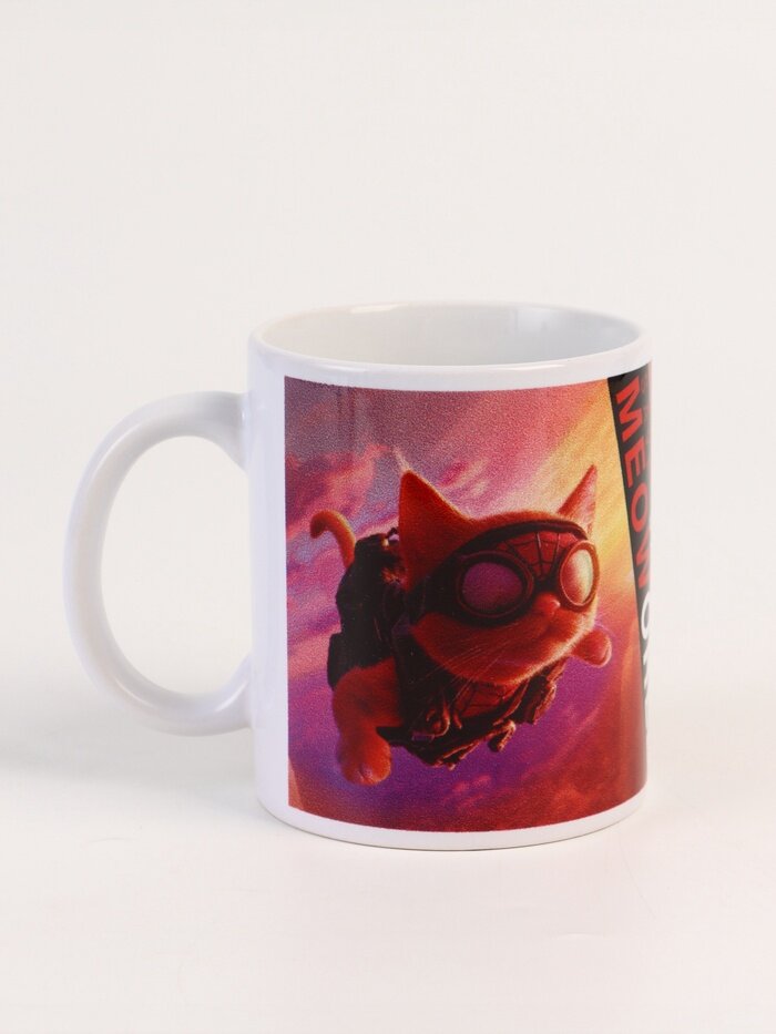Кружка керамическая в коробке «Человек паук кот», 320 мл
