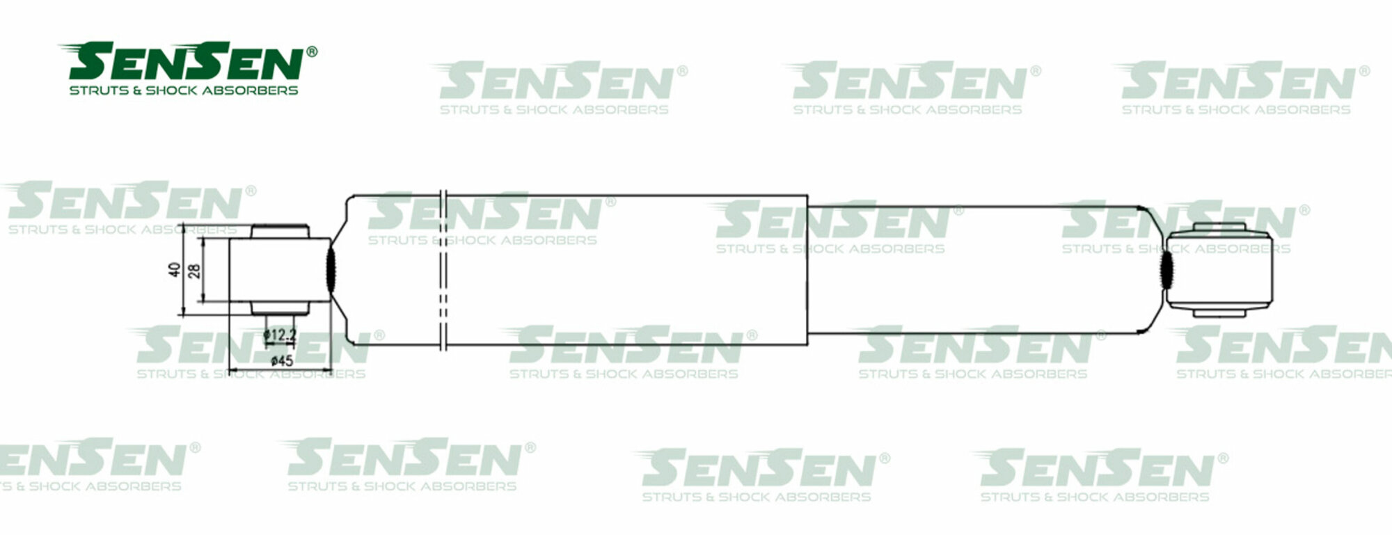 Амортизатор Зад. Газ Mazda 6(Sensen 12130424)