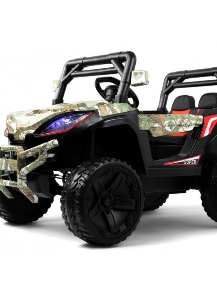 Электромобиль "Багги L888LL", полный привод, зеленый камуфляж, 12 V, 4 WD