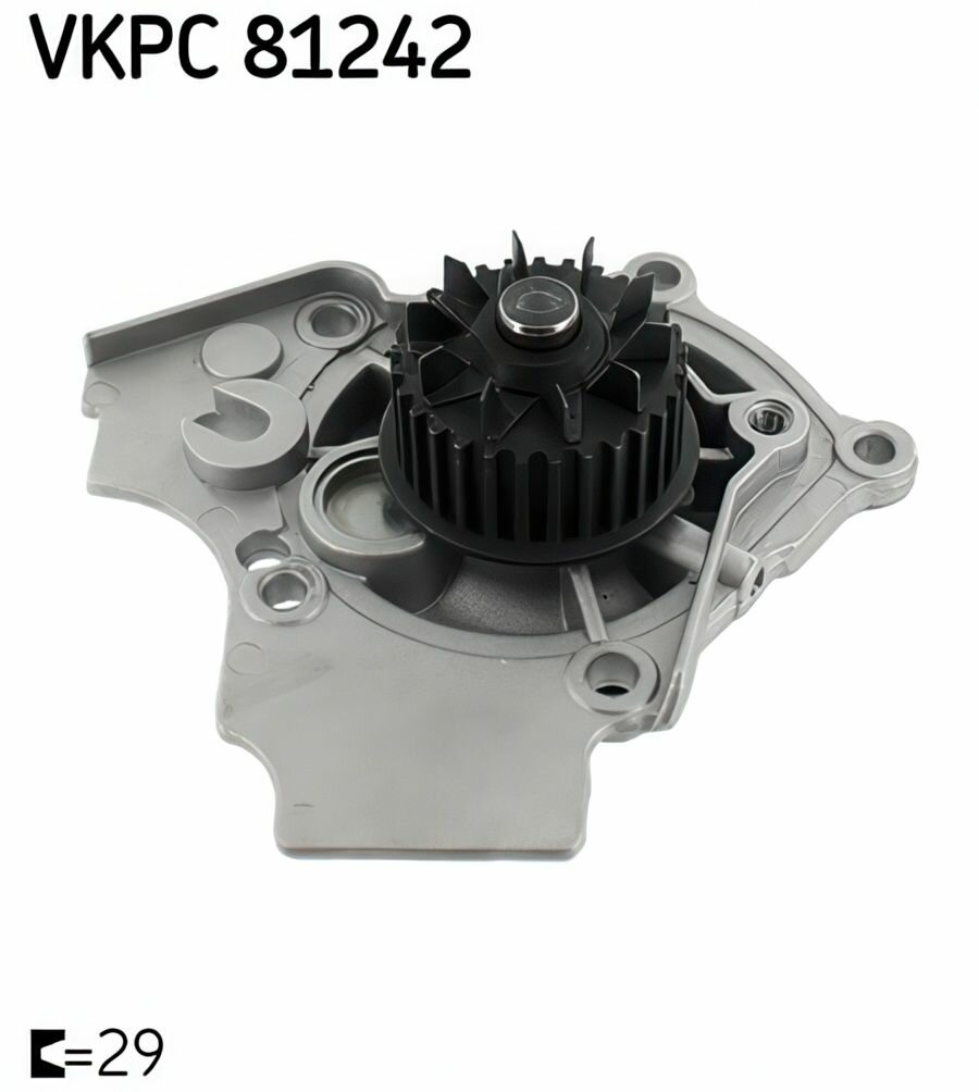 Помпа, водяной насос, для Фольксваген Гольф 6, Пассат B6, B7, CC B6, Тигуан арт VKPC81242 SKF