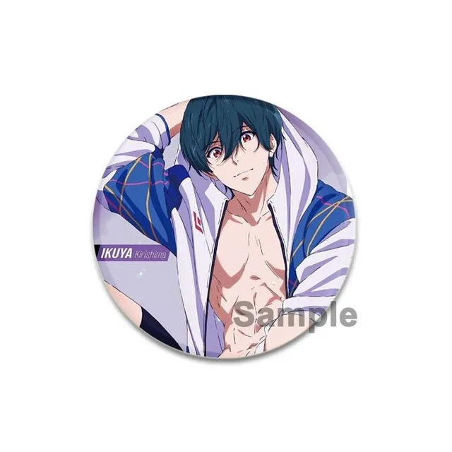 Аниме Бесплатно! Персонаж Рин Мацуока/Makoto Tachibana/Haruka Nanase/Nagisa Hazuki, булавки с мультяшным значком, брошь для украшения одежды