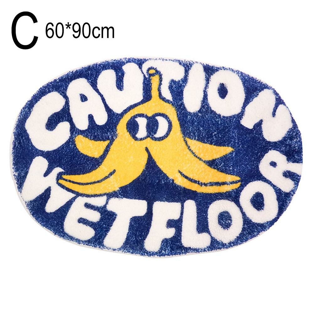 Милый мультяшный коврик для ванной с бананом