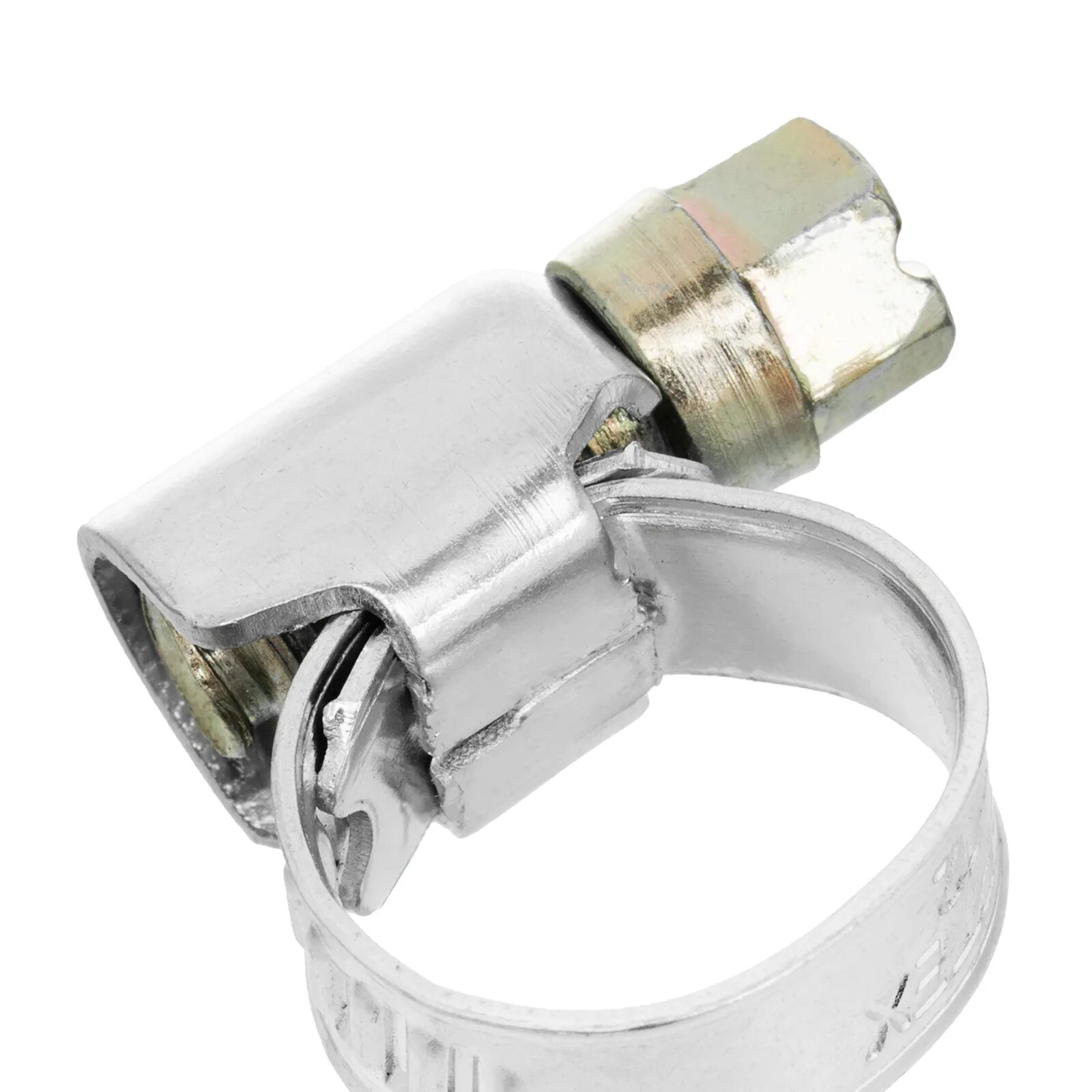 Хомут червячный W1 8 - 12 мм, 5 штук в упаковке, оцинкованный