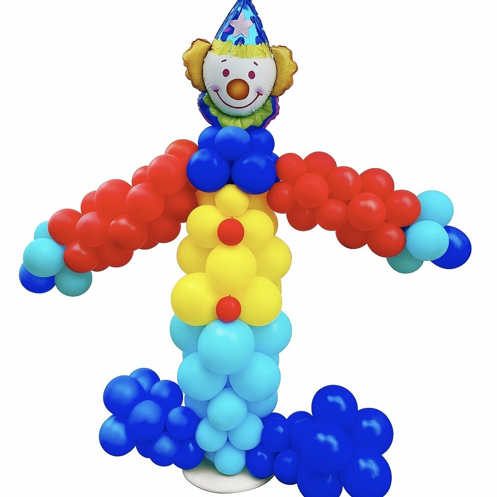 Фигура из шаров "Клоун встречает гостей"