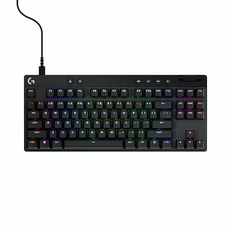 Игровая клавиатура, Logitech G PRO X TKL RAPID, проводной FPS, черный