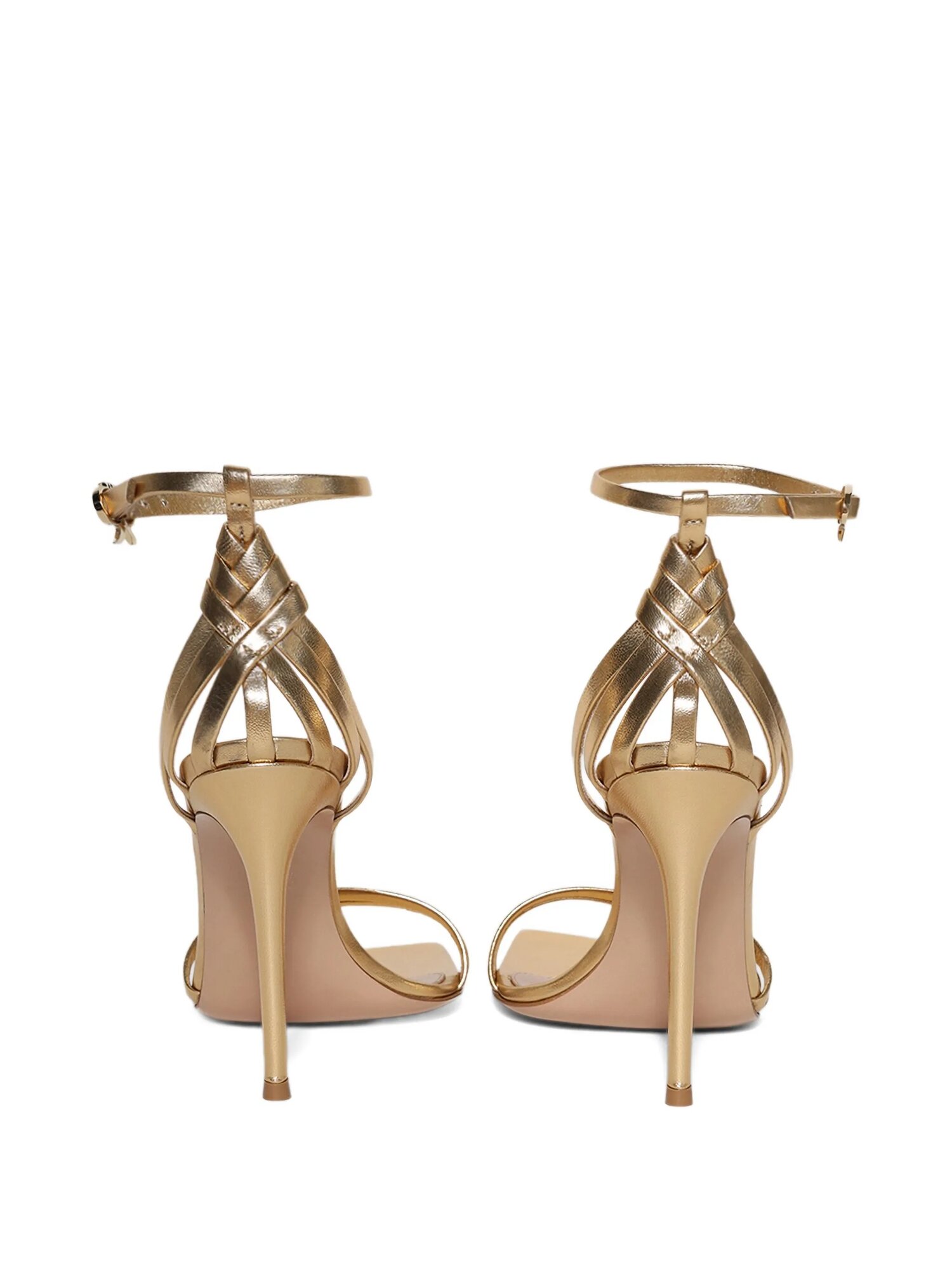 Босоножки Gianvito Rossi 105mm braided ankle-strap sandals, размер 41 — фото 1