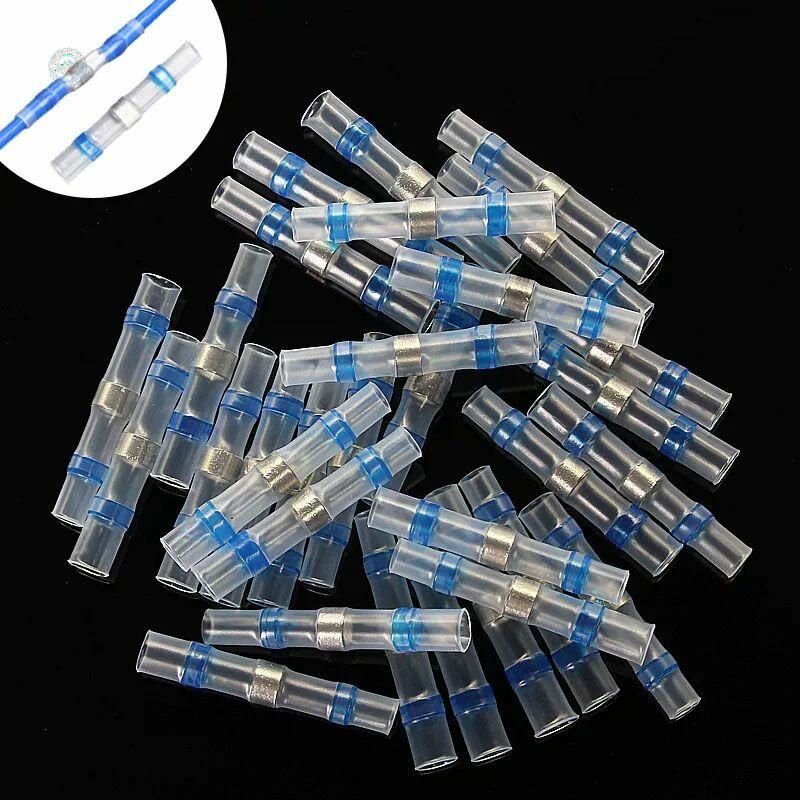 Термоусадочные клеммы-муфты для пайки и герметизации проводов, набор 100/70/40/20 шт, водозащита IP67, автомобильные и бытовые соединители, цветовая маркировка, без паяльника