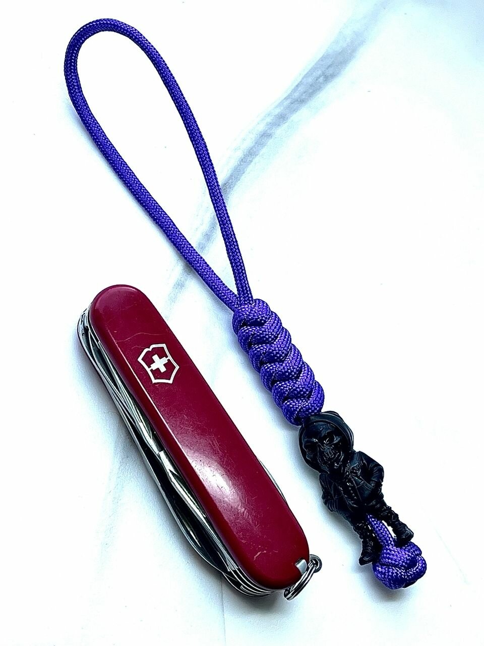 Темляк брелок для ножа "Пацан Скелет"