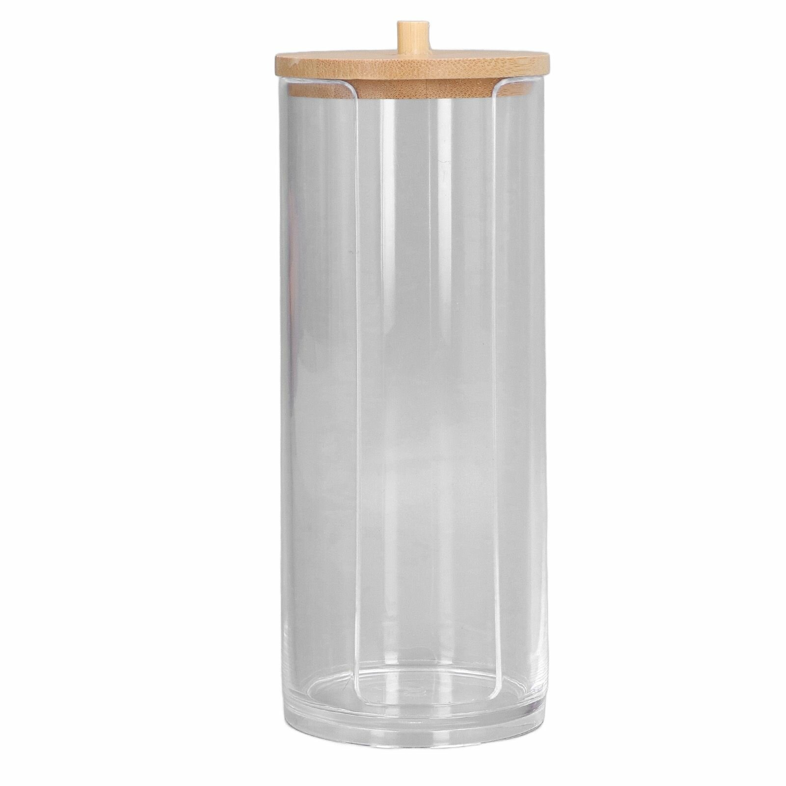 Косметический диспенсер для ватных дисков, прозрачный держатель для ватных тампонов для макияжа, органайзер, круглые контейнеры для хранения с крышкой