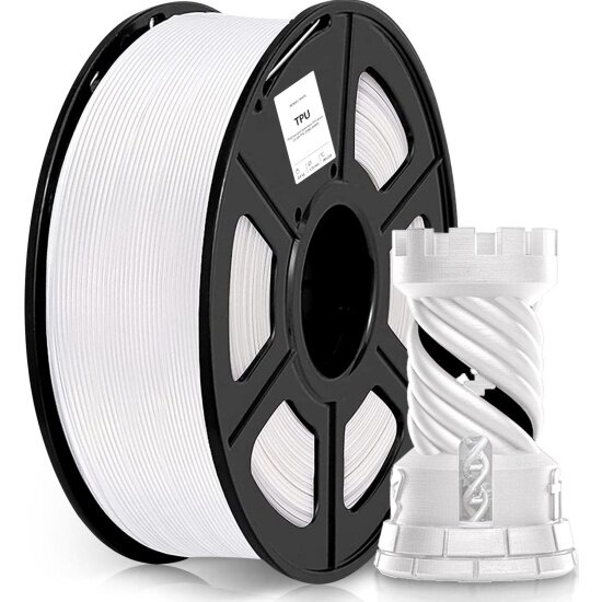 Cactus Пластик CS-3D-TPU-0.8KG-WHITE TPU/1.75мм/0.8кг/336м/белый