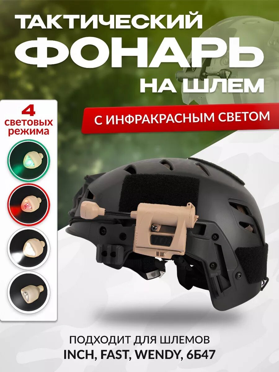 Нашлемный тактический фонарь Princeton Tec Charge mpls