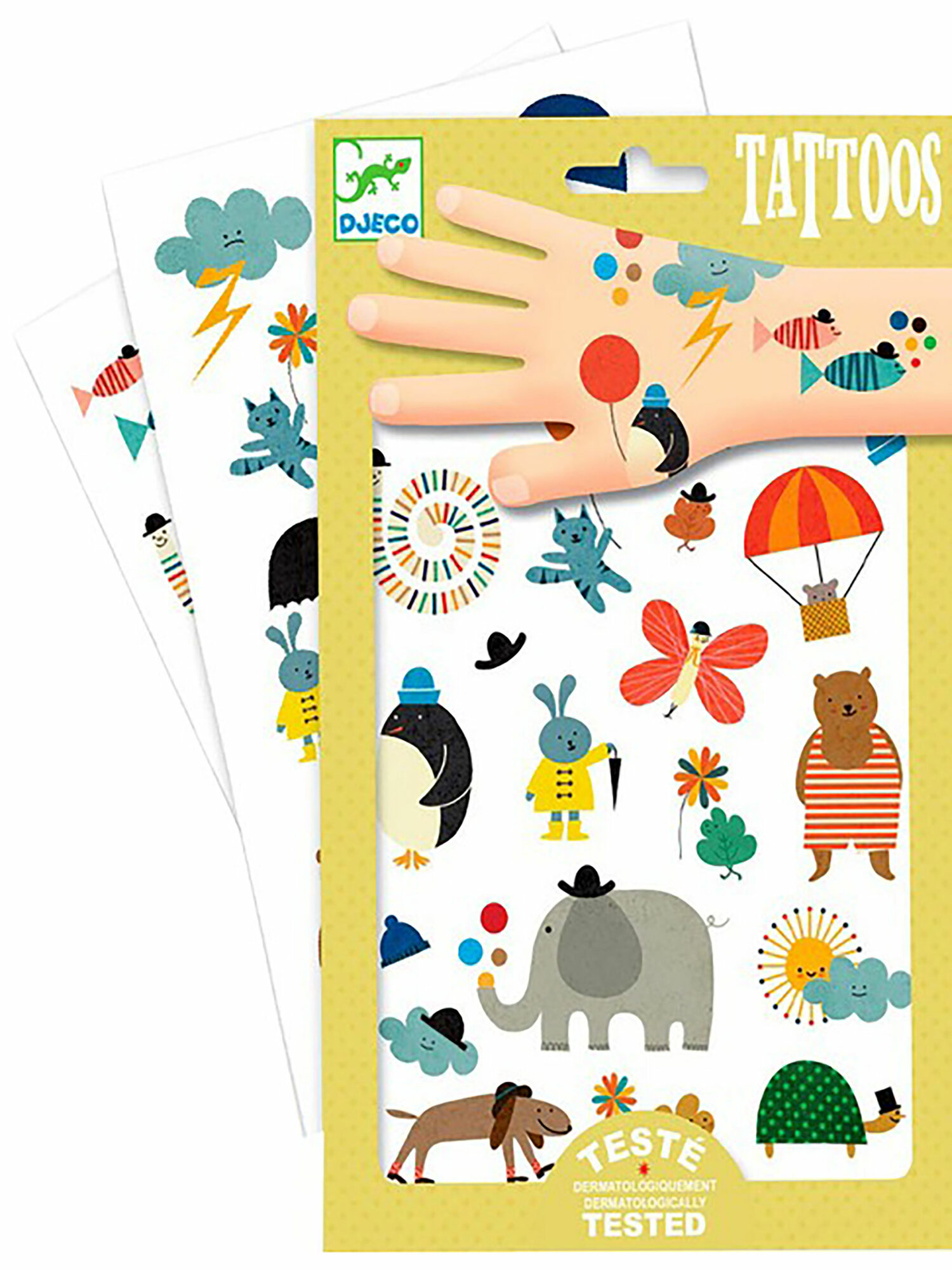 Татуировки для детей Djeco Pretty little things временные наклейки тату Забавные мелочи