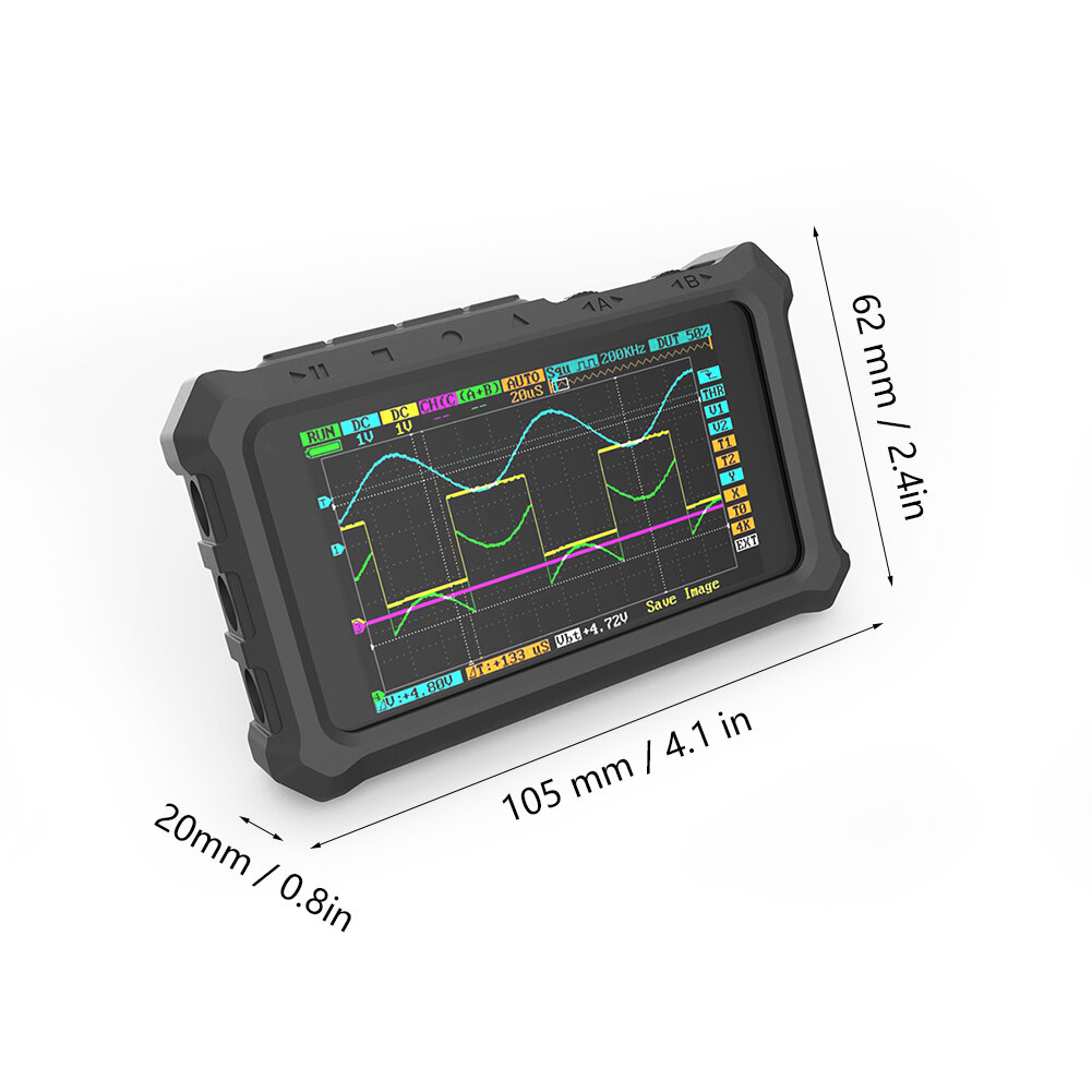 Oscilloscope Silicone Case, High Toughness with Ring Bracket Mini Shell, Operate for — фото 1