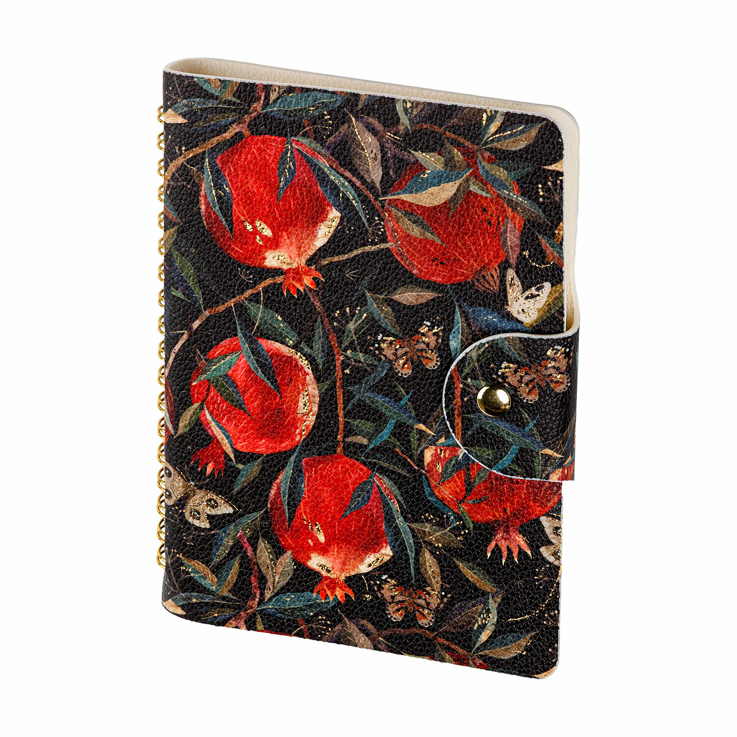 Ежедневник BrunoVisconti недатированный А6 "Гранат" 272 стр, на кнопке