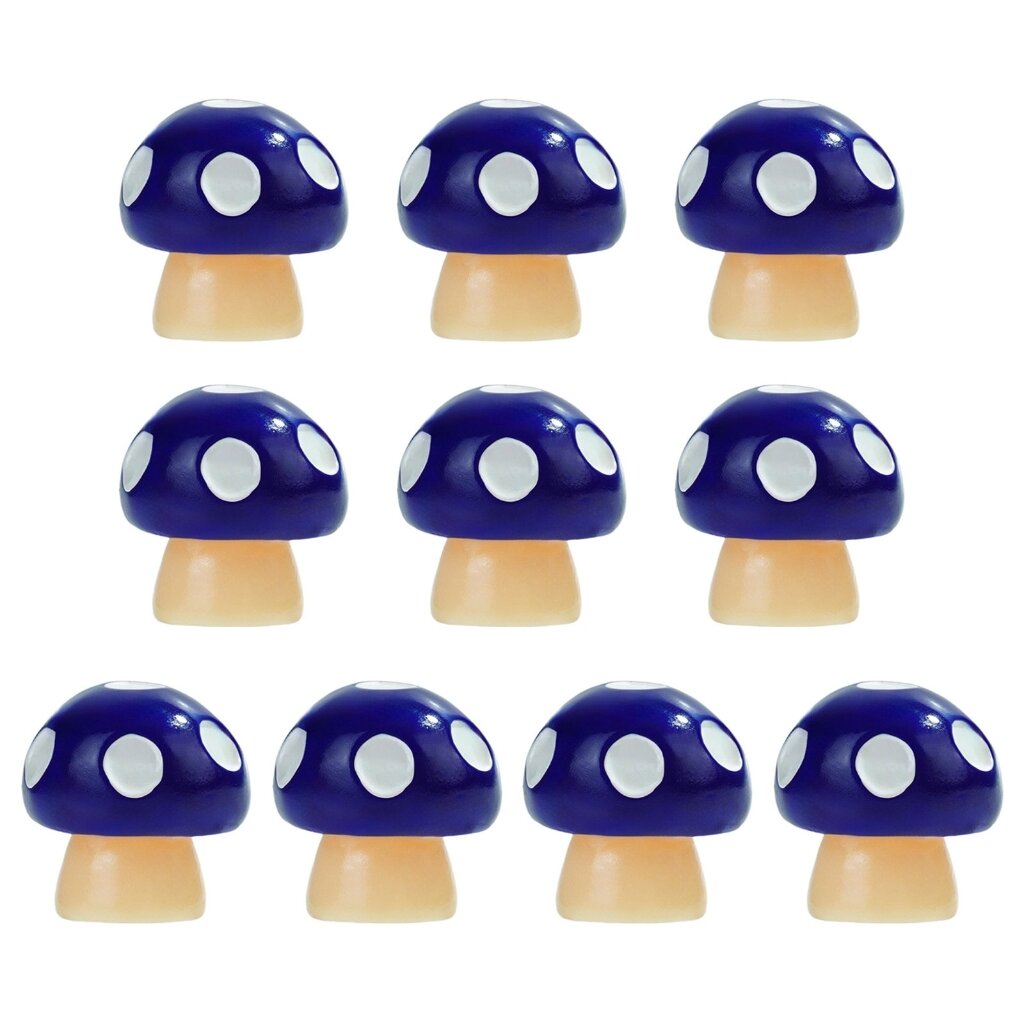 Декоративные статуэтки, Искусственный гриб, мини-сад, декор - гриб номер 2, упаковка 10 штук