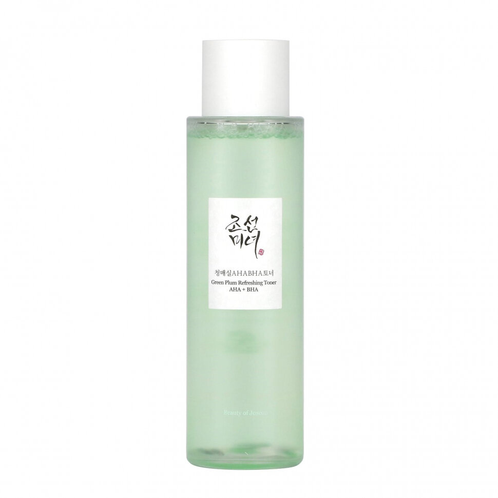 BEAUTY OF JOSEON Green Plum Refreshing Toner AHA+BHA Освежающий тоник с AHA BHA кислотами и экстрактом зеленой сливой, 150 мл.