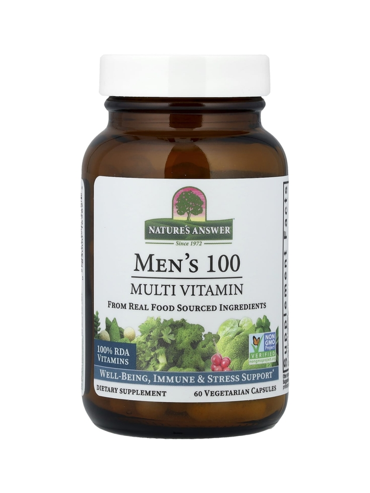 Nature's Answer, Men's 100, мультивитамины, 60 вегетарианских капсул