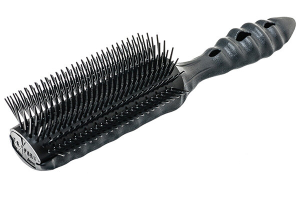 Щётка для укладки волос Y.s.park Db24 carbon Dragon Air Brush, карбон, 9- тирядка, черная