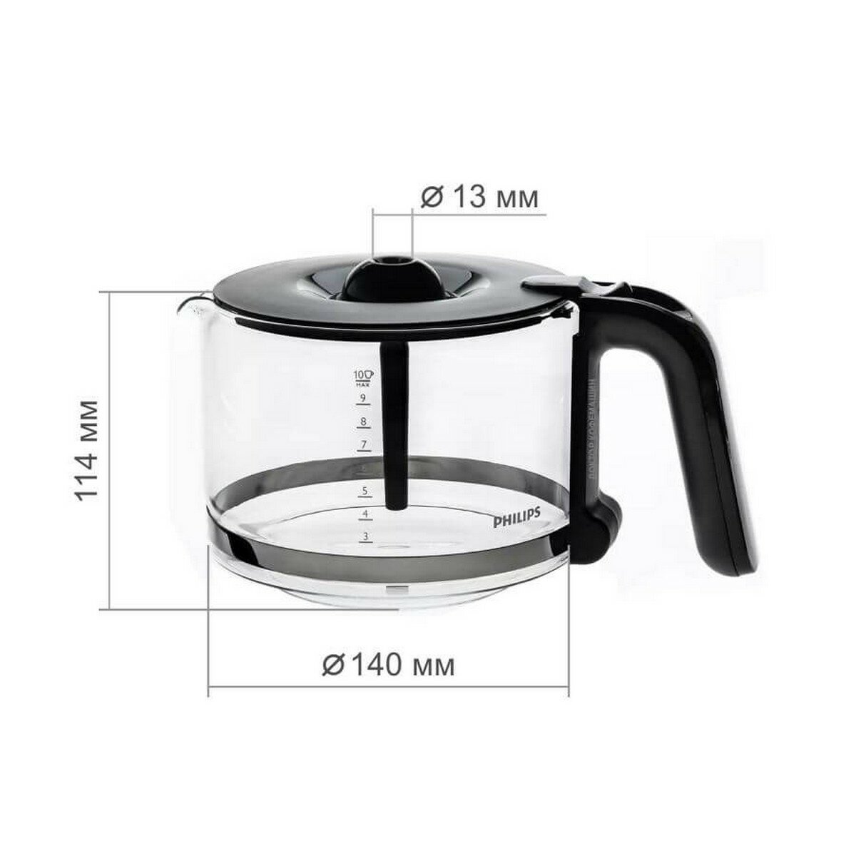 Колба стеклянная для кофе Philips HD7761, HD7762, HD7767, 996510064772