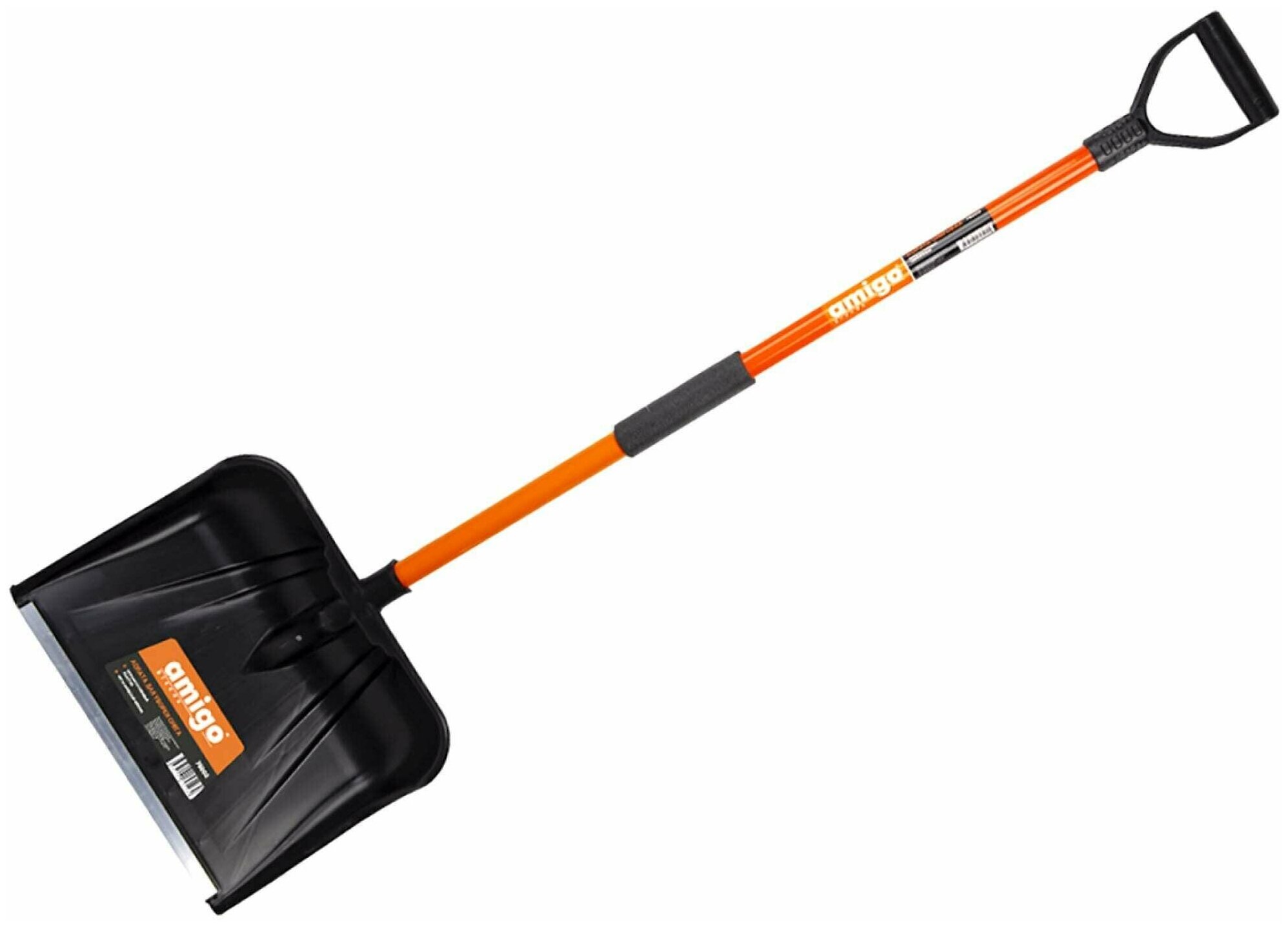 Лопата снеговая Amigo полипропилен с алюминиевым черенком 1400х450 мм (78000)