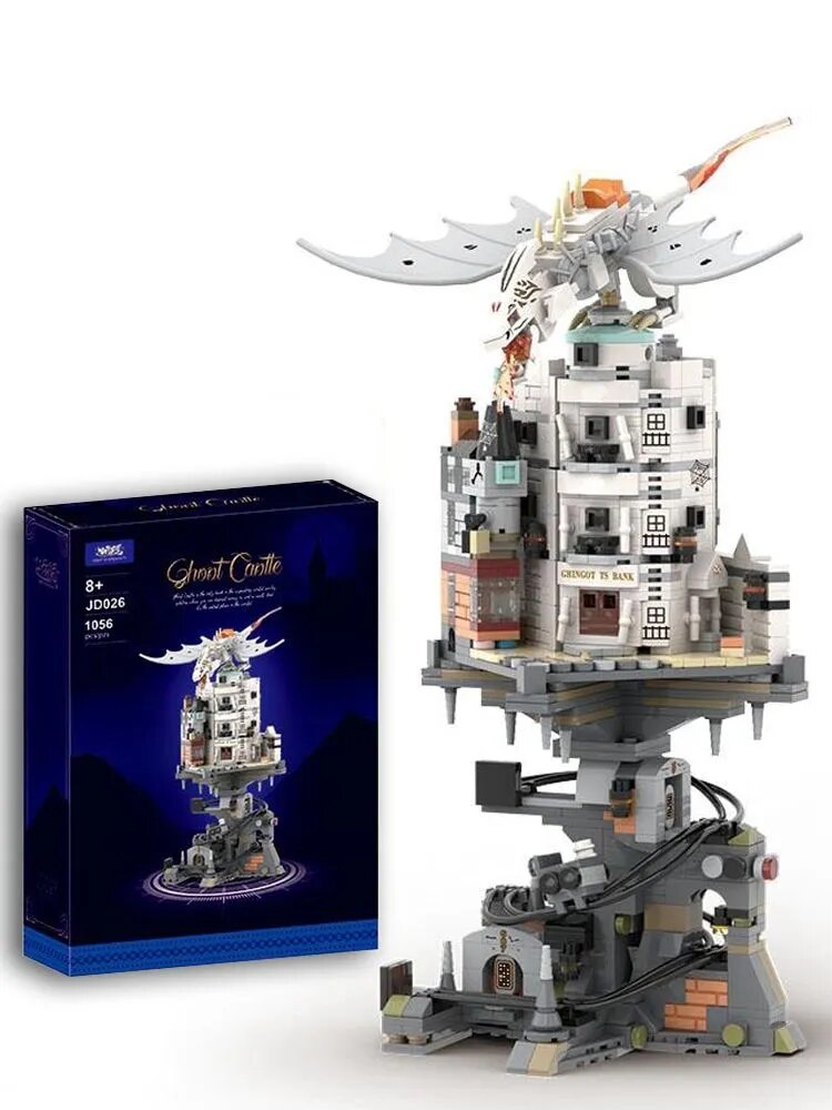 Конструктор KEEP MY SPECIALY JD026, Harry Potter "Волшебный банк Гринготтс"(Gringotts bank) 1056 детали