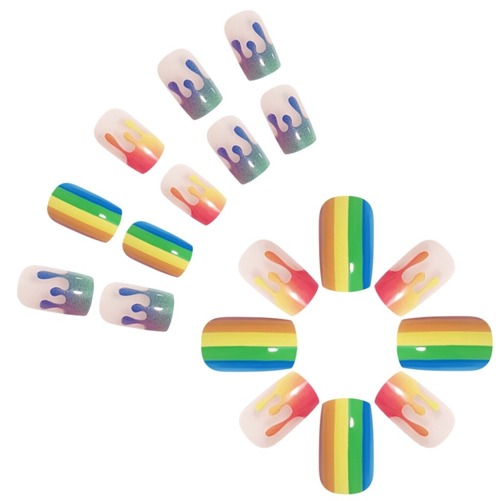 Коробка глянцевых европейских доспехов среднего класса в радужную полоску без зазубрин