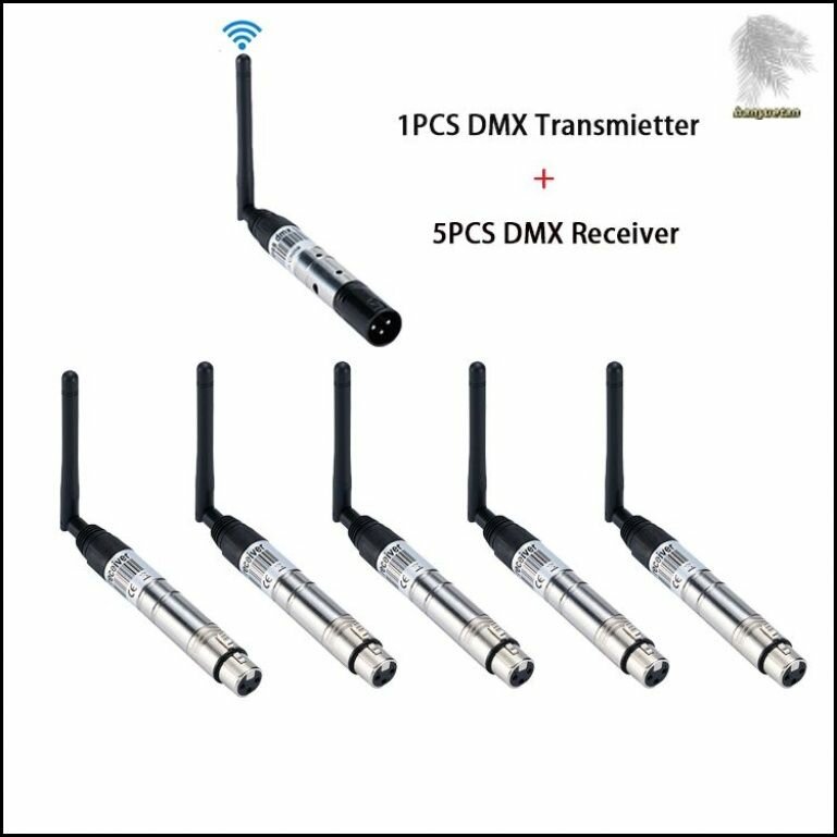 Бестселлер 2024: комплект DMX512 с передатчиком и 5 приемниками для лазерных DJламп