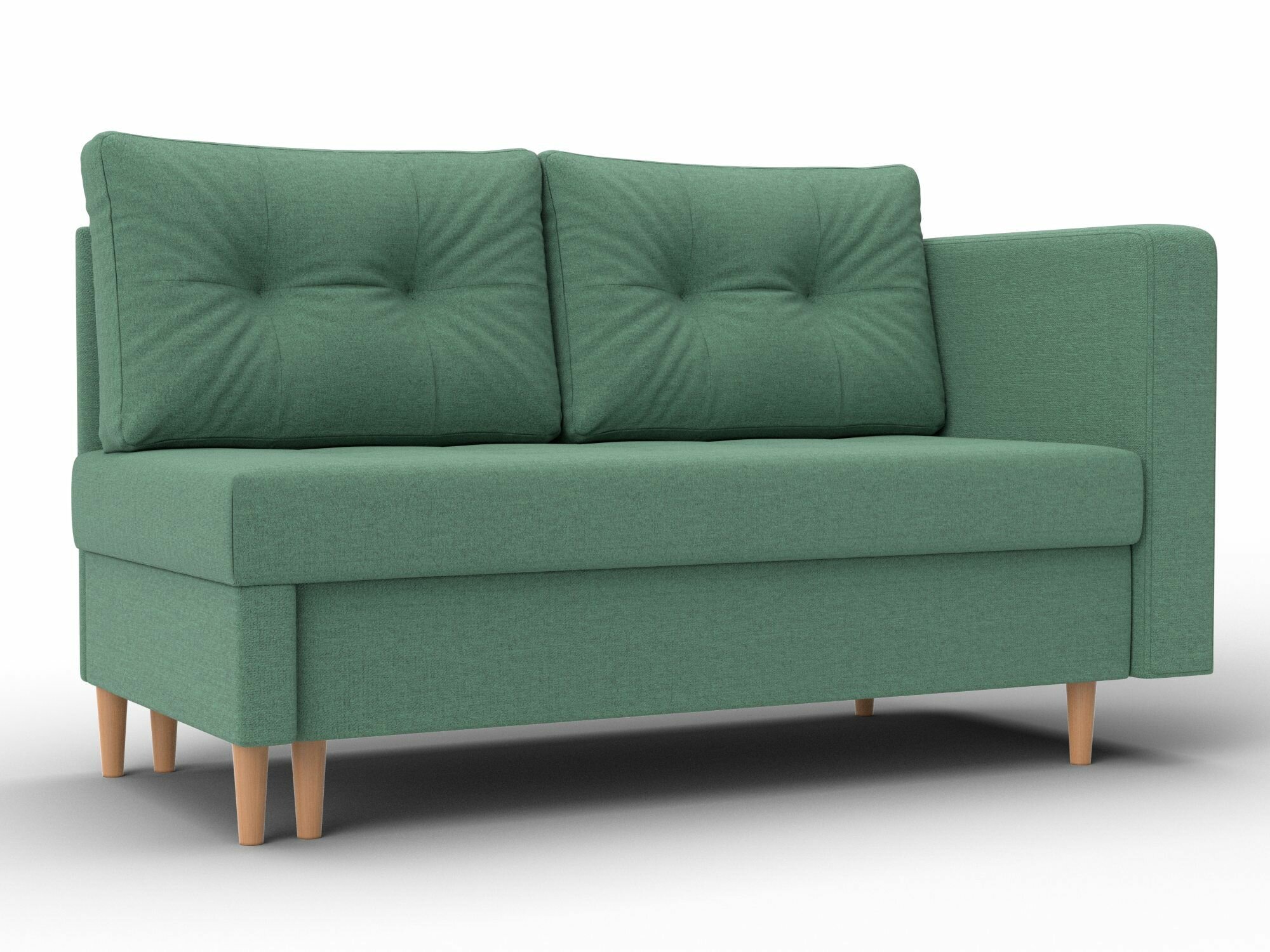 Кушетка Лайн, зеленый, Рогожка, 146x89x67, Хит Диванов