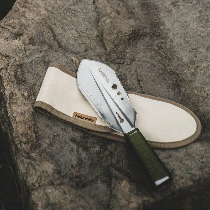 Лопата туристическая Naturehike / 8 в 1: лопата, пила, нож и др. / Multi-functional outdoor hand shovel, модель NH20GJ001