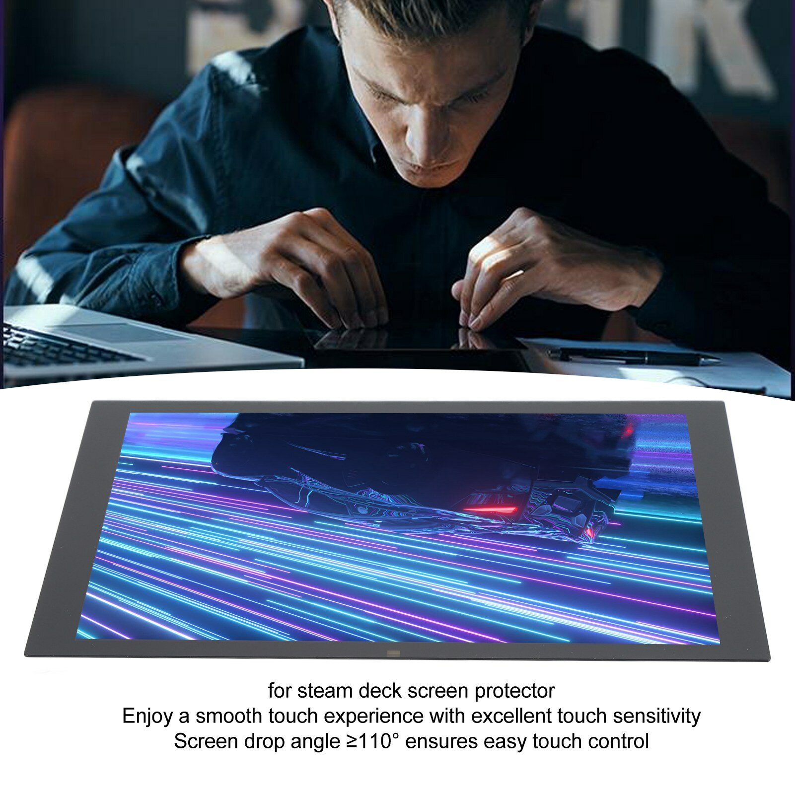 7-дюймовый ЖК-экран для замены паровой панели Идеально подходит для защиты от отпечатков пальцев Простая установка IPS Сенсорный экран