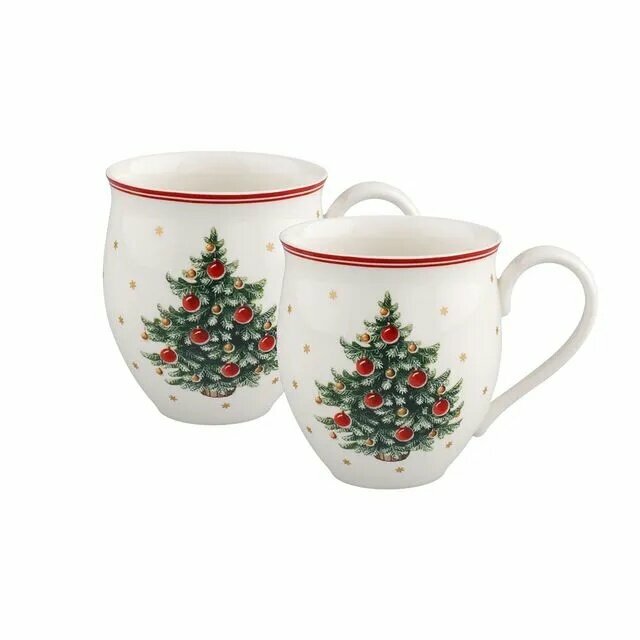 Villeroy & Boch Кружка, 440 мл, 2 штРождественская керамическая посуда посуда тарелка суп чашка