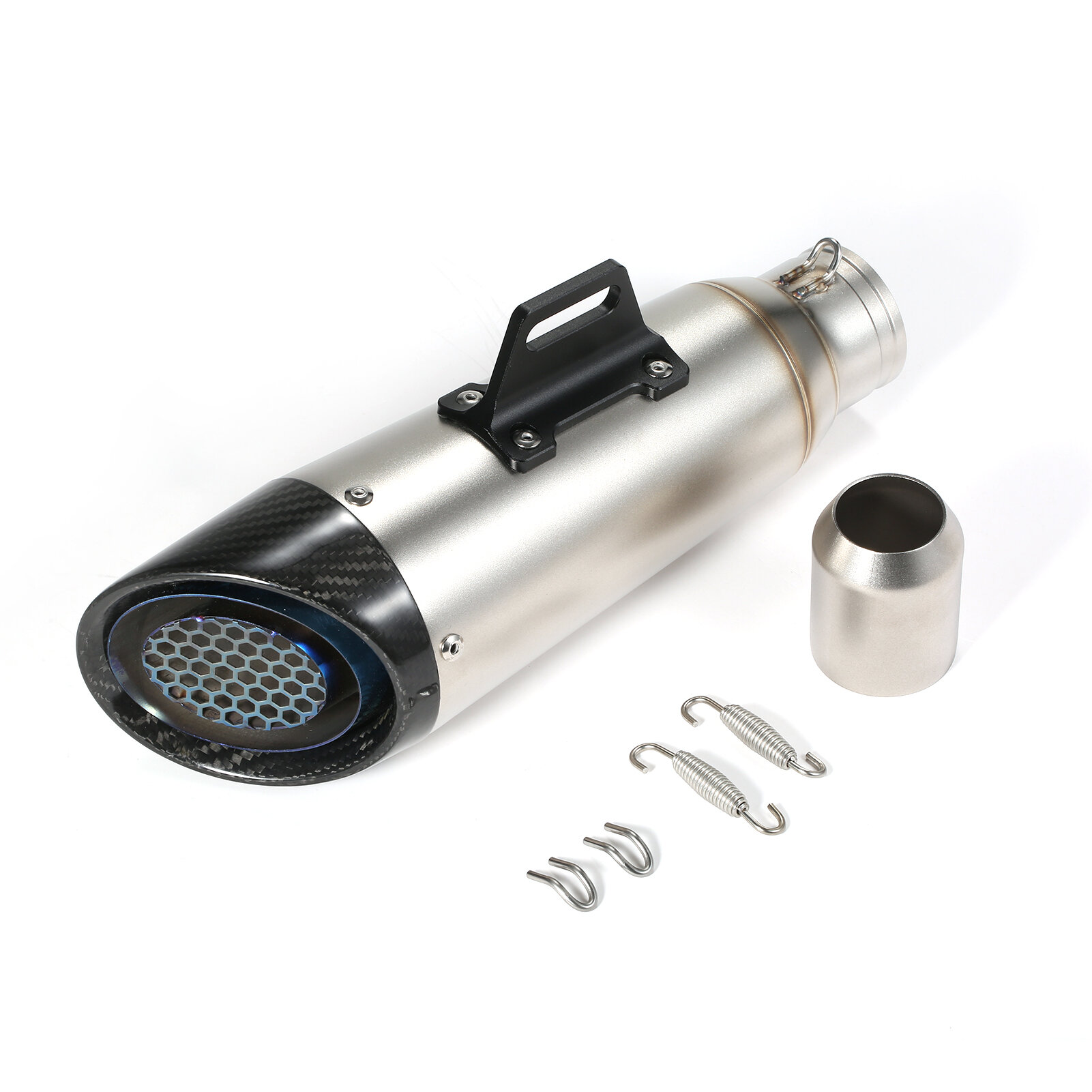 Универсальная выхлопная труба мотоцикла 38–51 мм, глушитель для ремонта выхлопной трубы, подходит для мотоциклов и квадроциклов