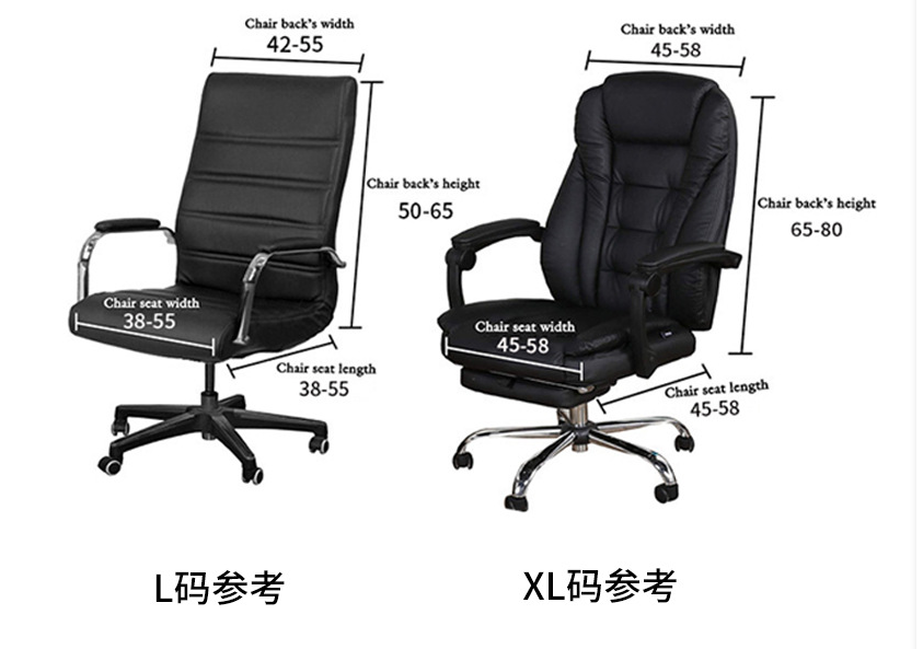 Polyester chair cover with dustproof design for contemporary workspaces размер L