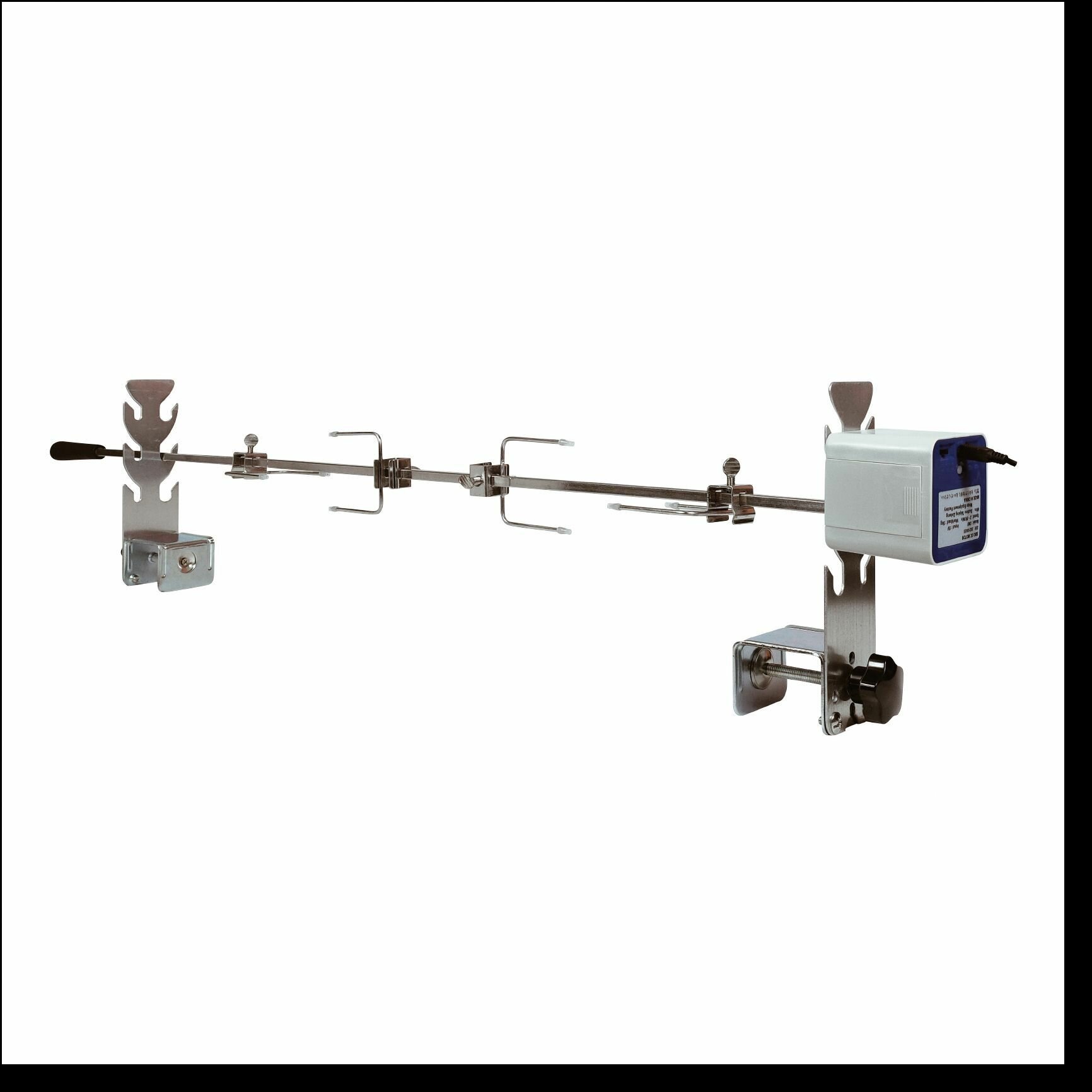 Электрический вертел для мангала и для гриля, вертел с электромотором 5078C три высоты, регулируемая длина