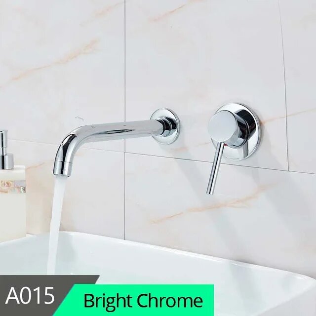 Настенный смеситель Rozin античный латунный для раковины