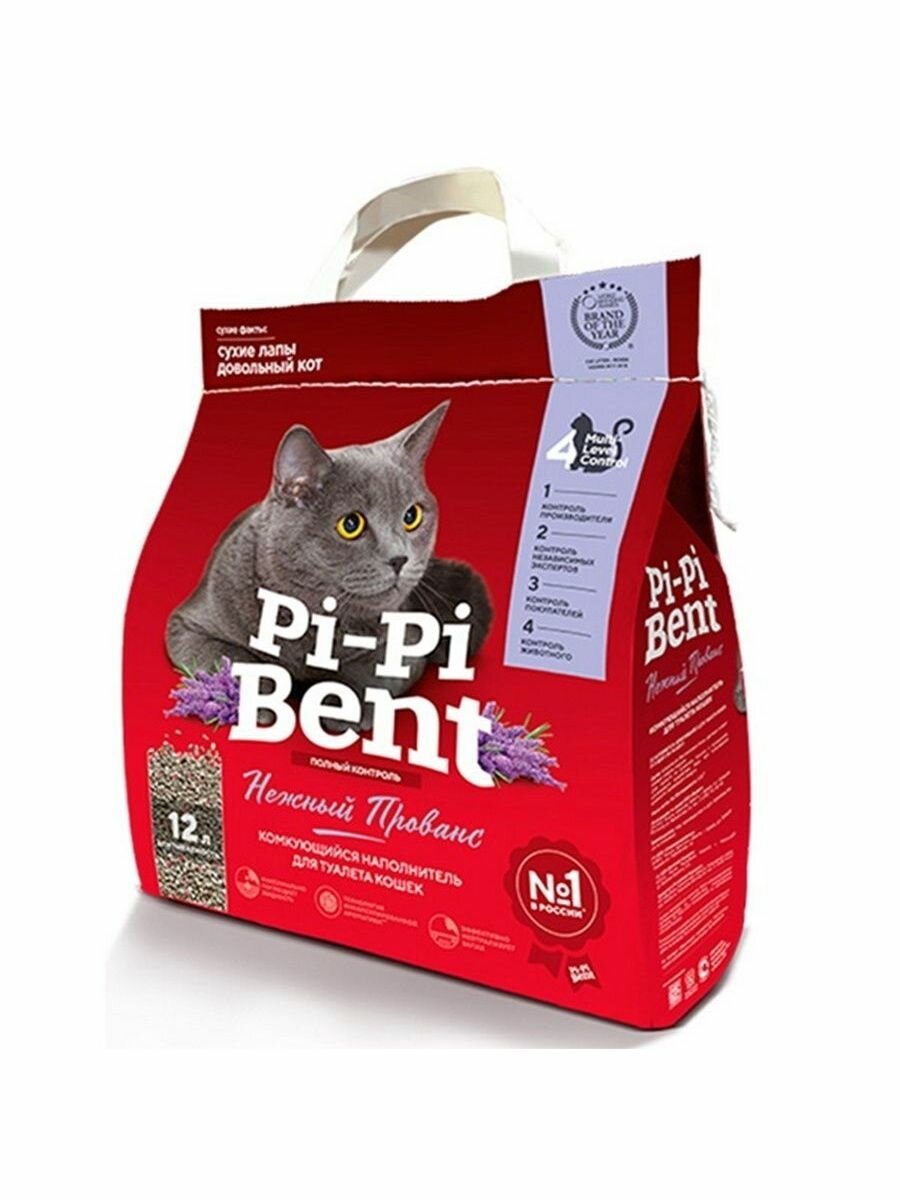 Наполнитель комкующийся нежный прованс Pi-Pi-Bent 5кг